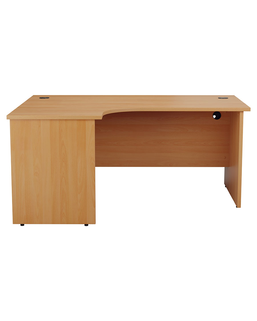Panel End Crescent Workstation - Left 24H